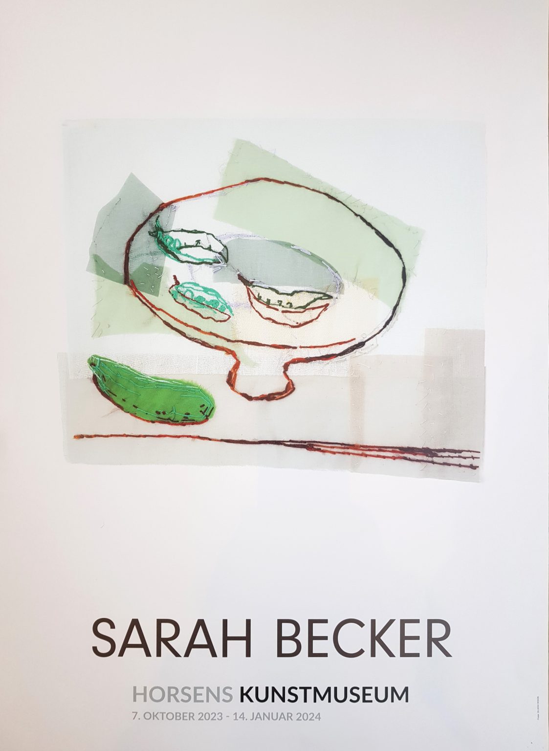 Udstillingsplakat – Sarah Becker – Horsens Kunstmuseum