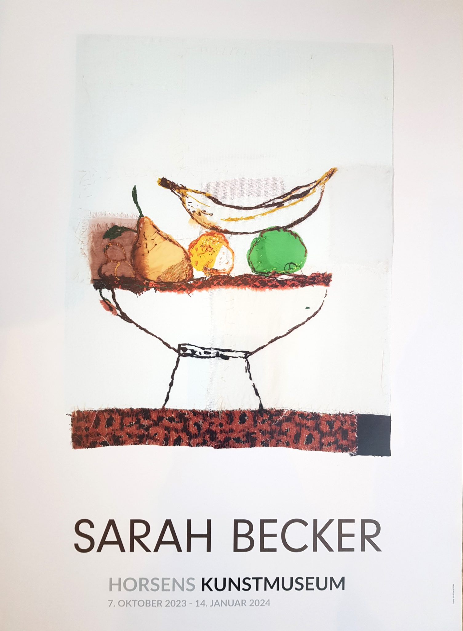 Udstillingsplakat – Sarah Becker – Horsens Kunstmuseum