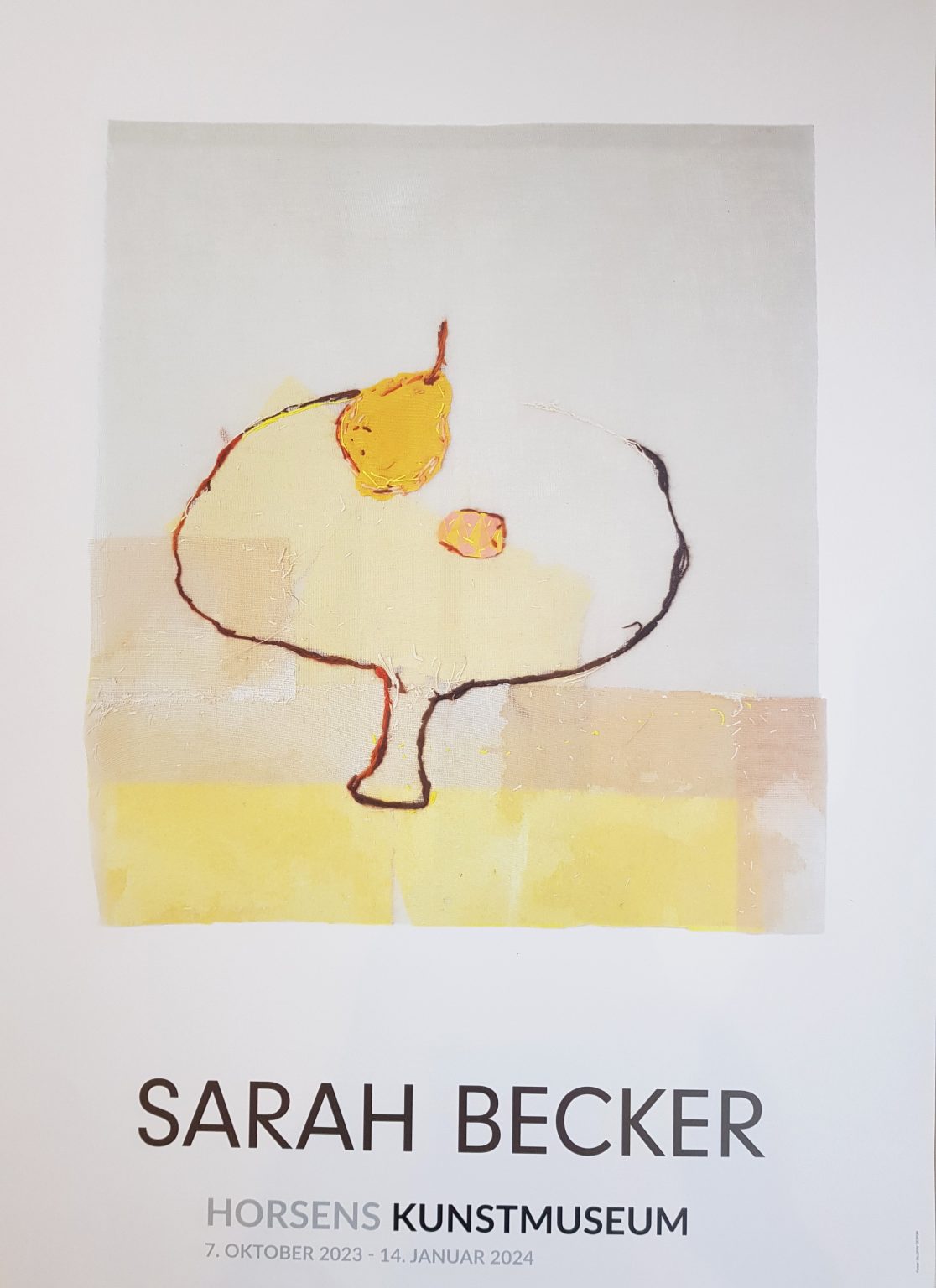 Udstillingsplakat – Sarah Becker – Horsens Kunstmuseum